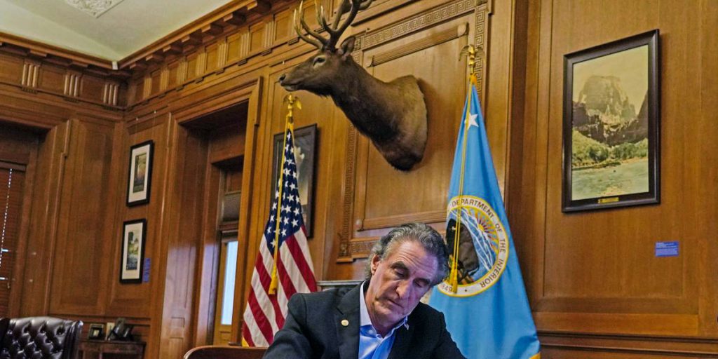 Secretary Doug Burgum signs first orders as leader of Department of the ...