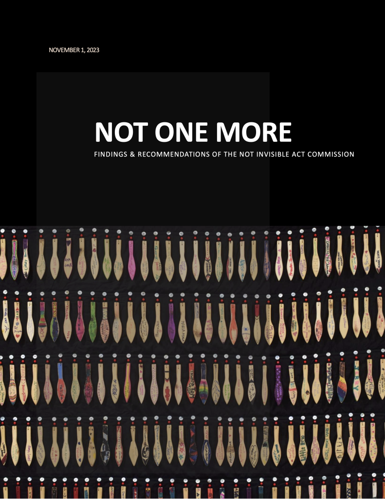 ‘Not One More’: Commission delivers report on missing, murdered and ...